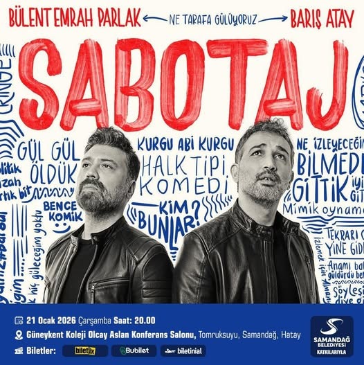İnteraktif gösteri “Sabotaj” Samandağ’a geliyor - Antakya Gazetesi